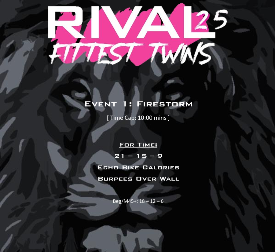 RIVAL Fittest Twins 2025 Workouts | Powered by Competition Corner ...